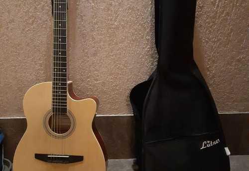 Акустическая гитара 6 струн Naranda с чехлом новые