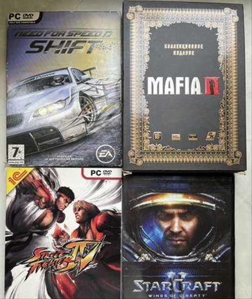 StarCraft, Fallout 3, Need for speed, Mafia