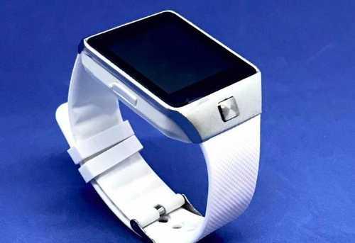 Умные часы Smart Watch DZ09 белые + флешка 8 gb