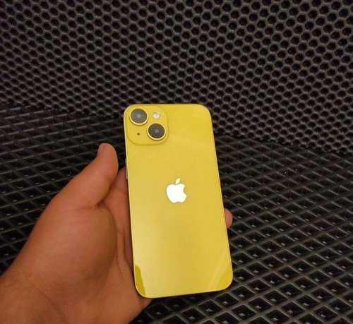Муляж iPhone 14 жёлтый и черный новый