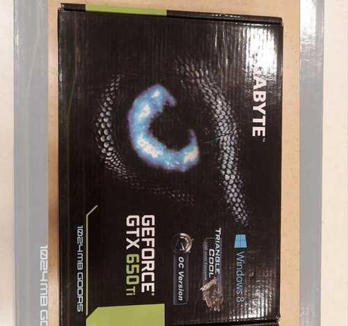 Видеокарта Gigabyte GeForce GTX 650Ti 1024 mb