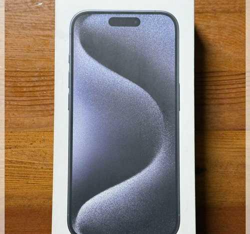 Коробка от iPhone 15 pro 256 Gb blue titanium