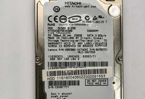 Жесткий диск Hitachi 250Gb 2,5"