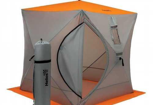 Палатка зимняя Куб 1,8х1,8 orange lumi/gray