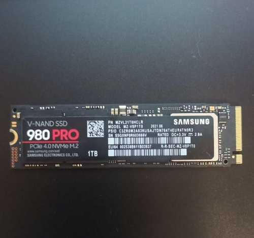 M2 nvme ssd Samsung 980 pro 1 tb