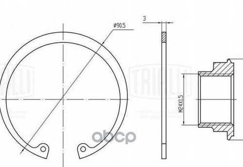 Подшипник ступ.MB W201/W202/W124/W210 83- зад