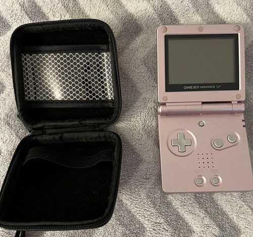 Gameboy Advance SP (Розовый) и катриджи