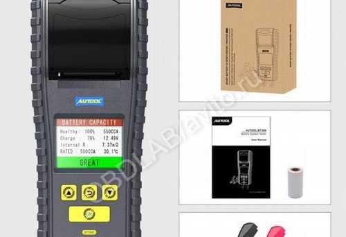 Тестер акб Autool BT860 с русским языком