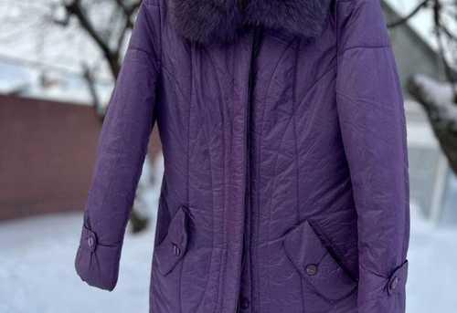 Куртка женская зимняя 42 44 полиестр как новая