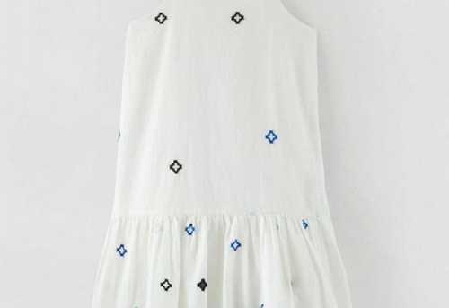 Новое платье сарафан с вышивкой Zara kids, 116