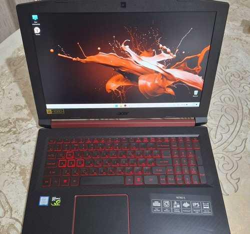 Acer Nitro 5 как новый i5 8gen/1050/6gb/SSD HDD