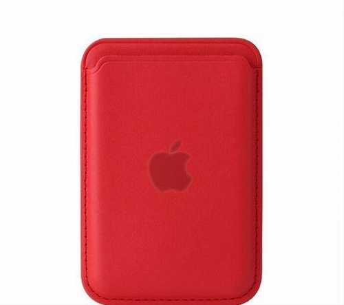Кардхолдер для iPhone Leather Wallet, красный