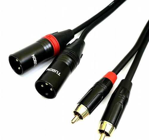 Кабель Tubon межблочный 2 x XLR (M) Male - 2 x RCA