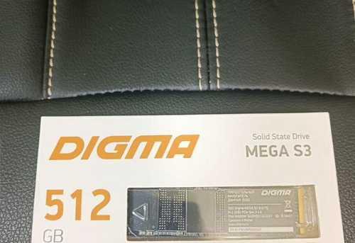 SSD накопитель Digma Mega S3 dgsm3512GS33T 512гб