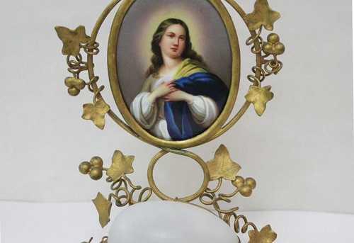 Шкатулка стекло, с медальоном, Европа