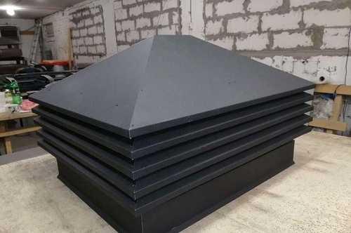 Дымник "хай-тек" RAL9005 Rooftop Matte 410х535
