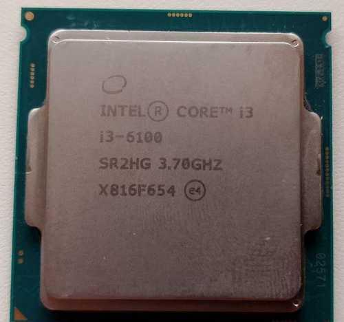 Процессор intel core i3 6100