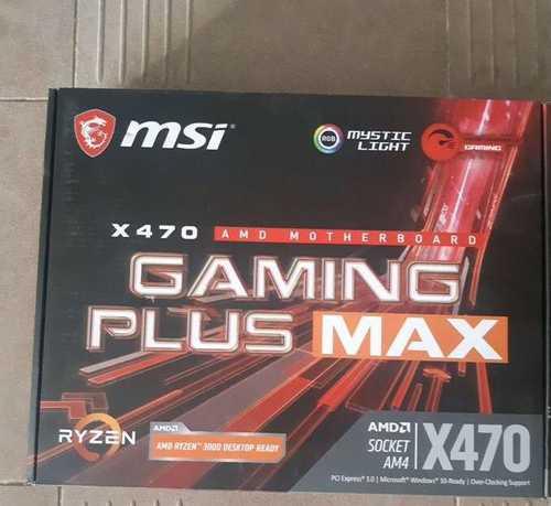 Msi X470 Gaming Plus Max + Ryzen 3 3rd Generation