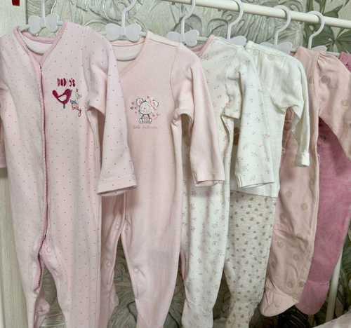 Комплект слипов mothercare на девочку 3-6 мес