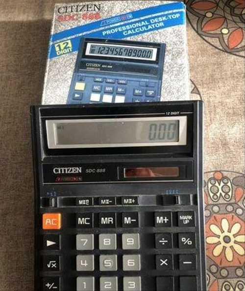 Калькулятор citizen SDC-888 бухгалтерский