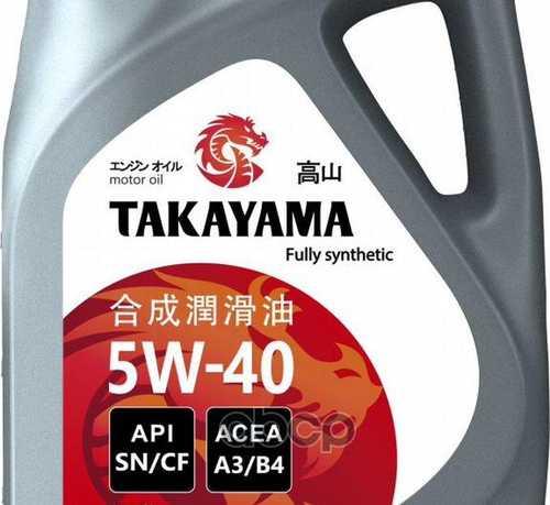 Масло моторное 5W-40 takayama 4л синтетика SN/C