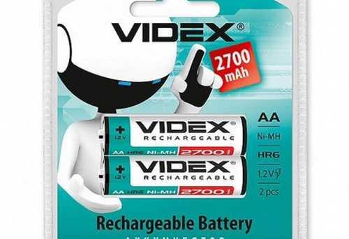 Батарейки аккумуляторы Videx AA (LR06) 2700 mAh