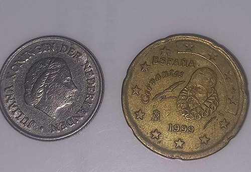 Монеты 20cent и 25 cent