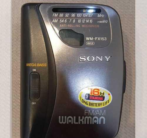 Кассетный плеер sony walkman wm fx 153