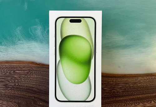 iPhone 15 256gb Green Новый Запечатанный(2sim)