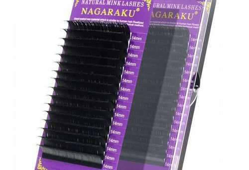 Nagaraku Черные ресницы микс 0,07/N/7-15мм, 16 лин