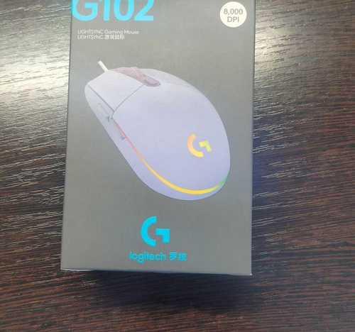 Мышка проводная Logitech g102 фиолетовая