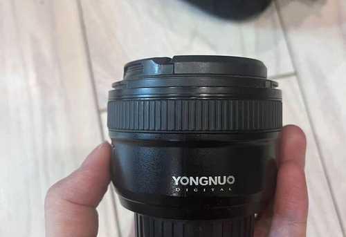 Объектив yongnuo 50mm f 1.8g af s nikkor