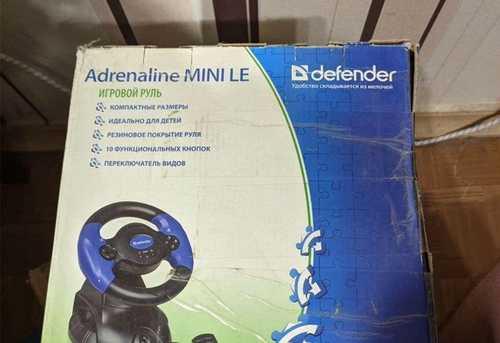 Игровой руль с педалями Defender Adrenaline MiniLE
