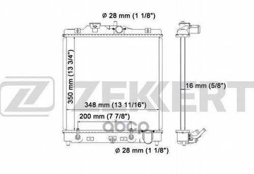 Радиатор охл. дв. Honda Civic V VI 91- HR-V 9