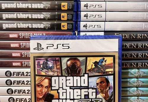 Новый диск GTA 5, игра на PS 5
