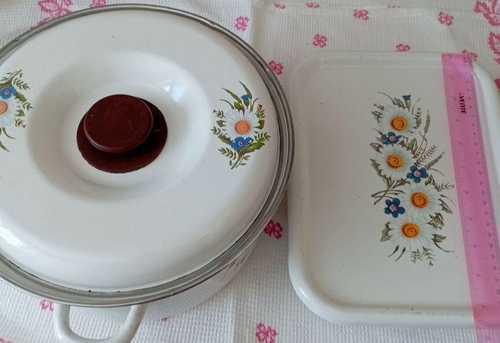 Набор эмалированной посуды времён СССР