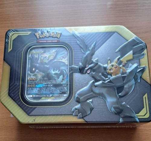 Pokemon tcg Pikachu&Zekrom tin box