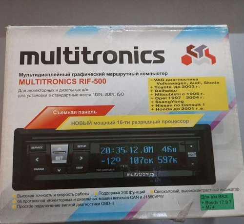 Бортовой компьютер Multitronics RIF 500 жёлтый