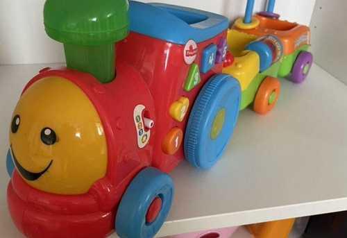 Паровозик fisher price фишер прайс