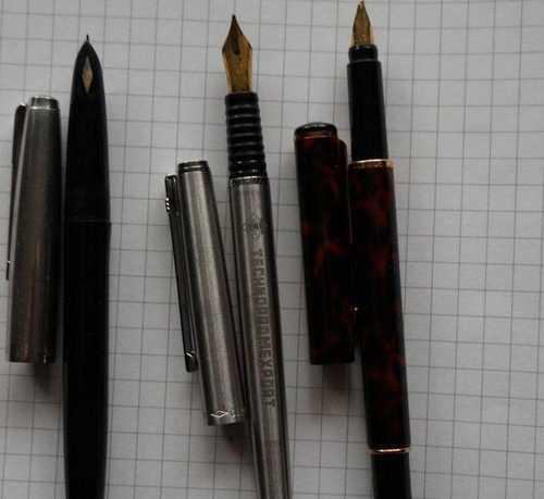 Ручки чернильные с золотым пером