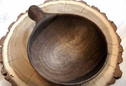 Большая Кукса - кружка деревянная из массива ореха