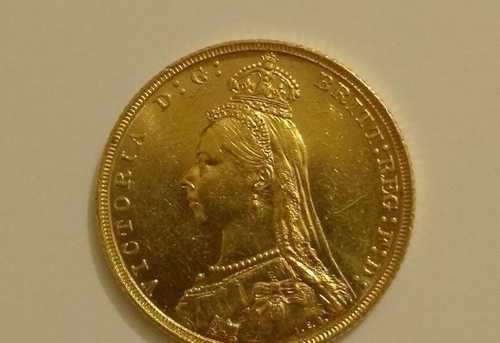 Золотая монета королева, Виктория