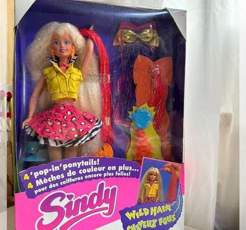 Кукла 90-х Sindy wild hair hasbro 1993 редкая