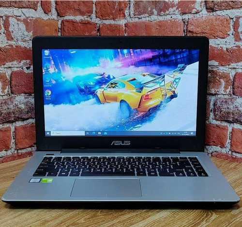 Ноутбук Игровой Asus FullHD14" с дискретной видео