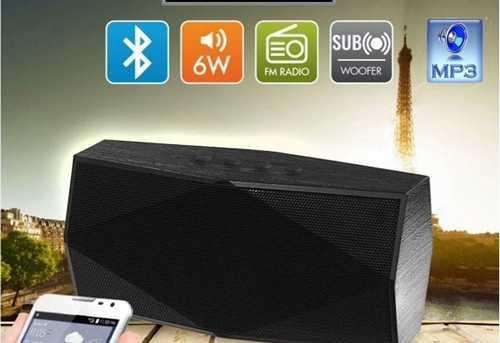 Ginzzu Bluetooth колонка с FM-радио. SubWoofer