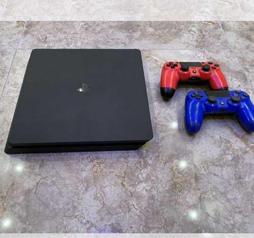 Sony playstation 4 slim 1tb 2 геймпада