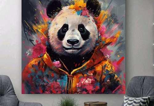 Картина маслом панда