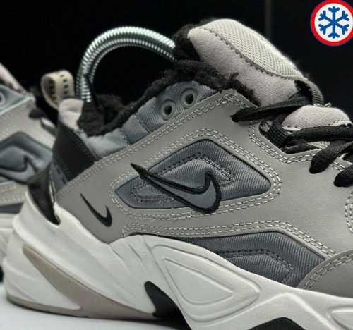 Кроссовки зимние Nike M2K gray and black