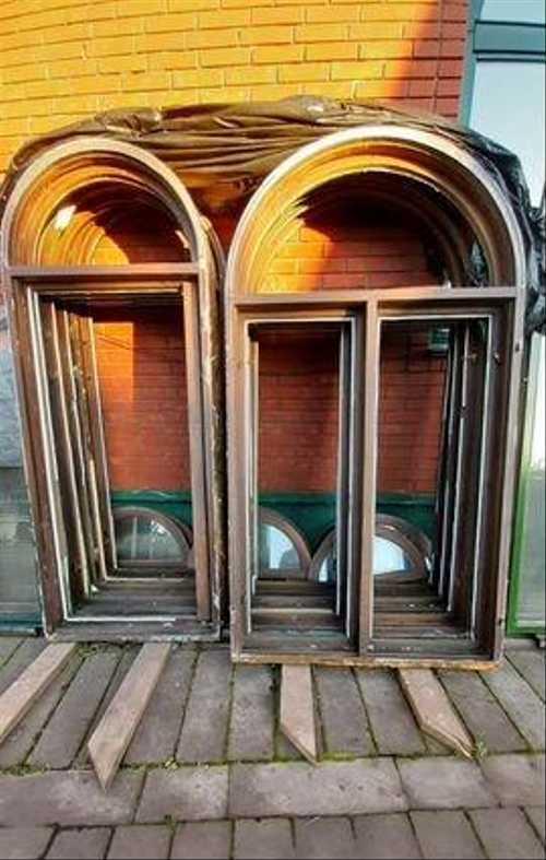 Деревянные окна двойные со стеклопакетом бу