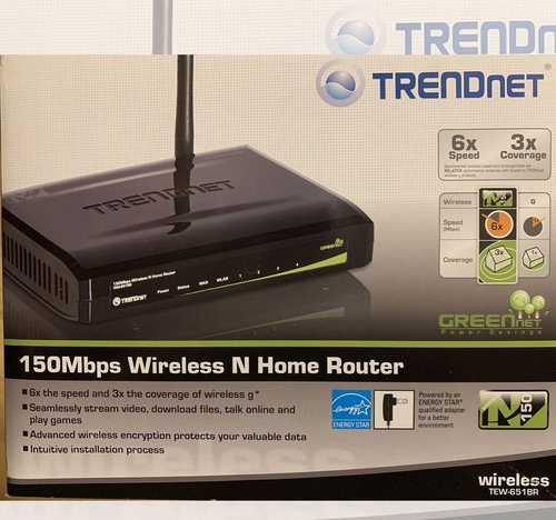 Wi-Fi роутер trendnet TEW-651BR